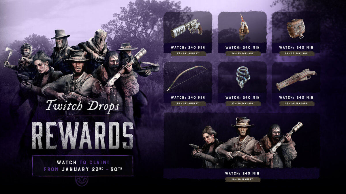 Alle Infos zu den Hunt Showdown Twitch Drops im Januar 2025 - Game Pioneers